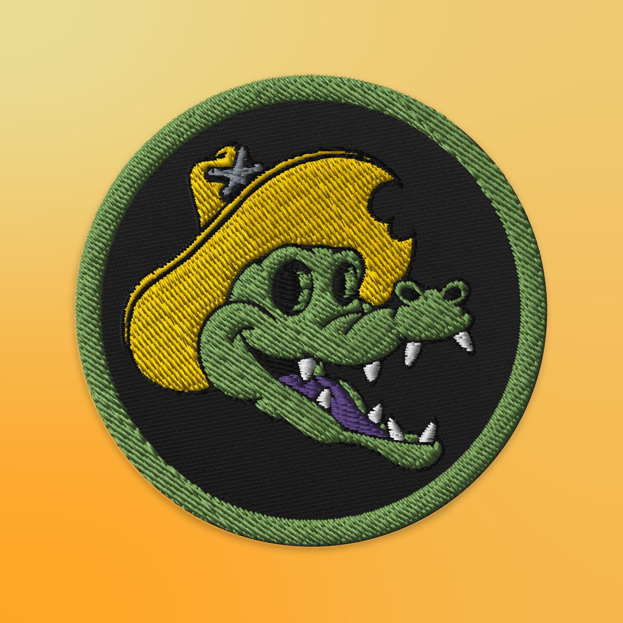 3" Crocodile Cowboy Embroidered Iron on Patch | Crocodile Sew on Patch ...
