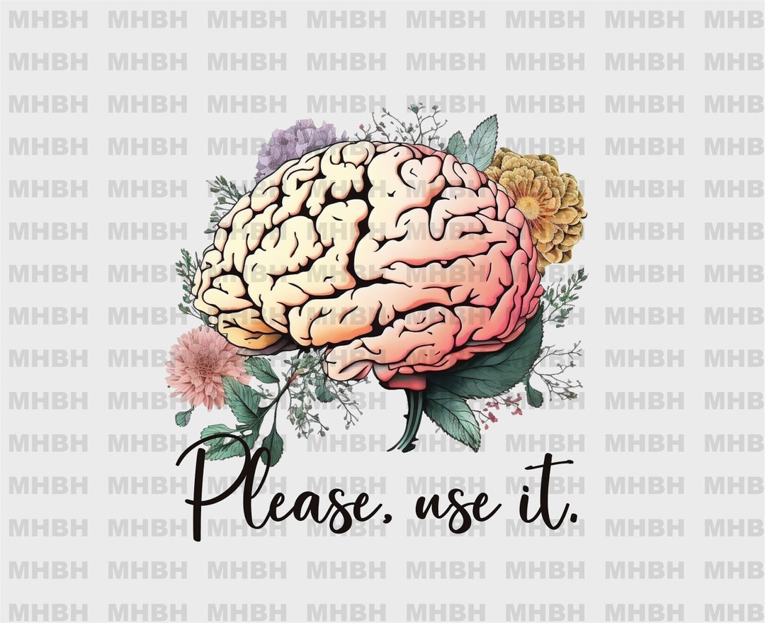 PNG - Please Use It - Digital Image - Clipart - Brain - Etsy