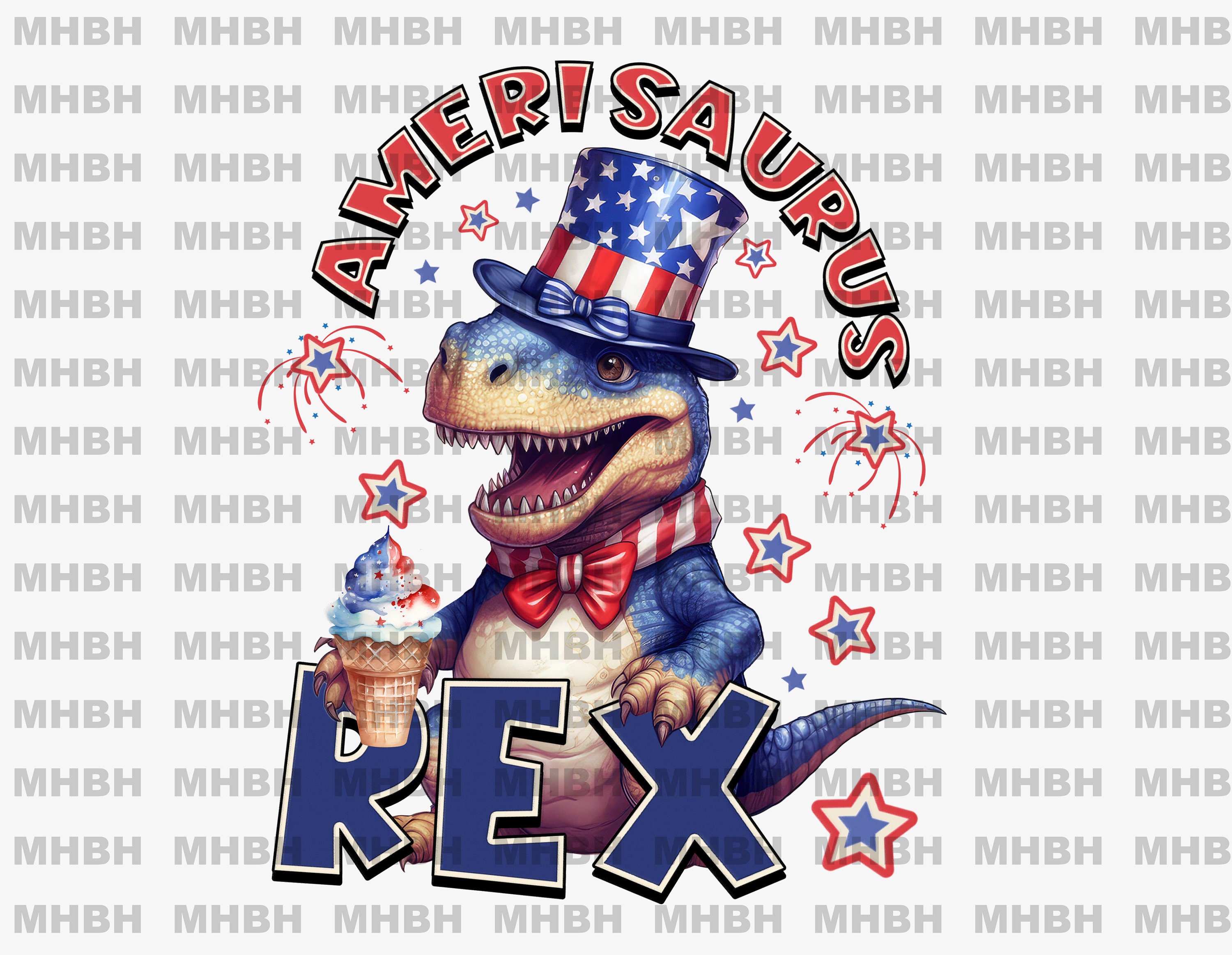 Amerisaurus Rex ~ PNG - Sublimation - Tshirt - Digital Image - T-rex ...
