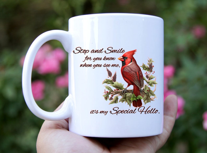 Red Cardinal Special Hello ~ PNG - Sublimation - Tshirt - Digital Image ...