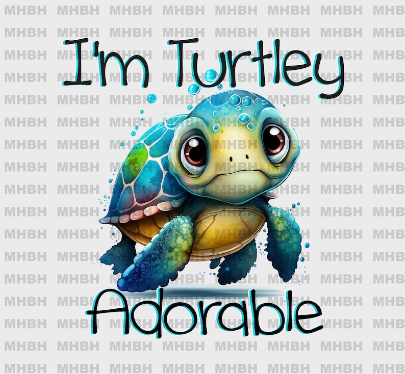 Adorable Baby Turtle PNG: Sublimation Clipart (digital Image) - Etsy
