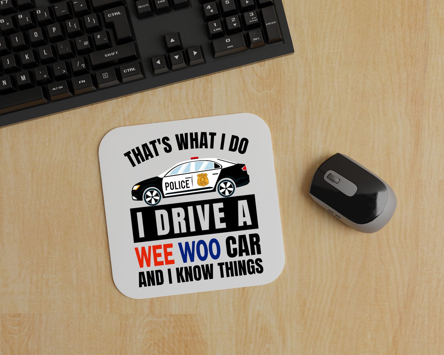 PNG - I Drive a Wee Woo Car - Police Officer - Sublimation - T-shirt ...