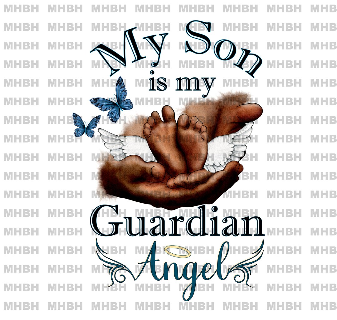 Guardian Angel Son Memorial PNG: Sublimation Design (digital Image) - Etsy