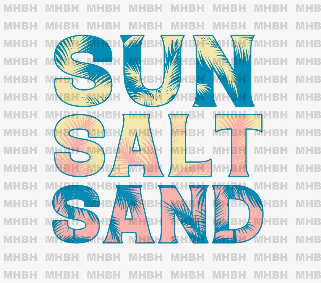 Sun Salt Sand PNG: Beach Summer Clipart (digital Image) - Etsy
