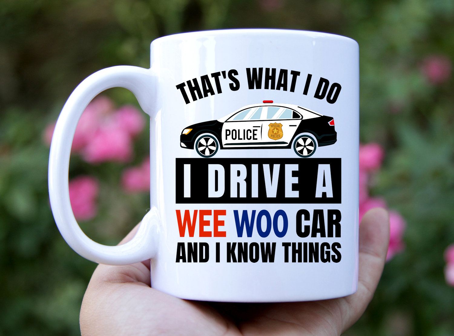 PNG - I Drive a Wee Woo Car - Police Officer - Sublimation - T-shirt ...