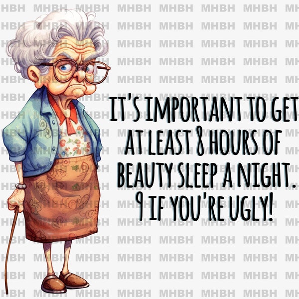 Grumpy Old Lady Digital Art - Etsy