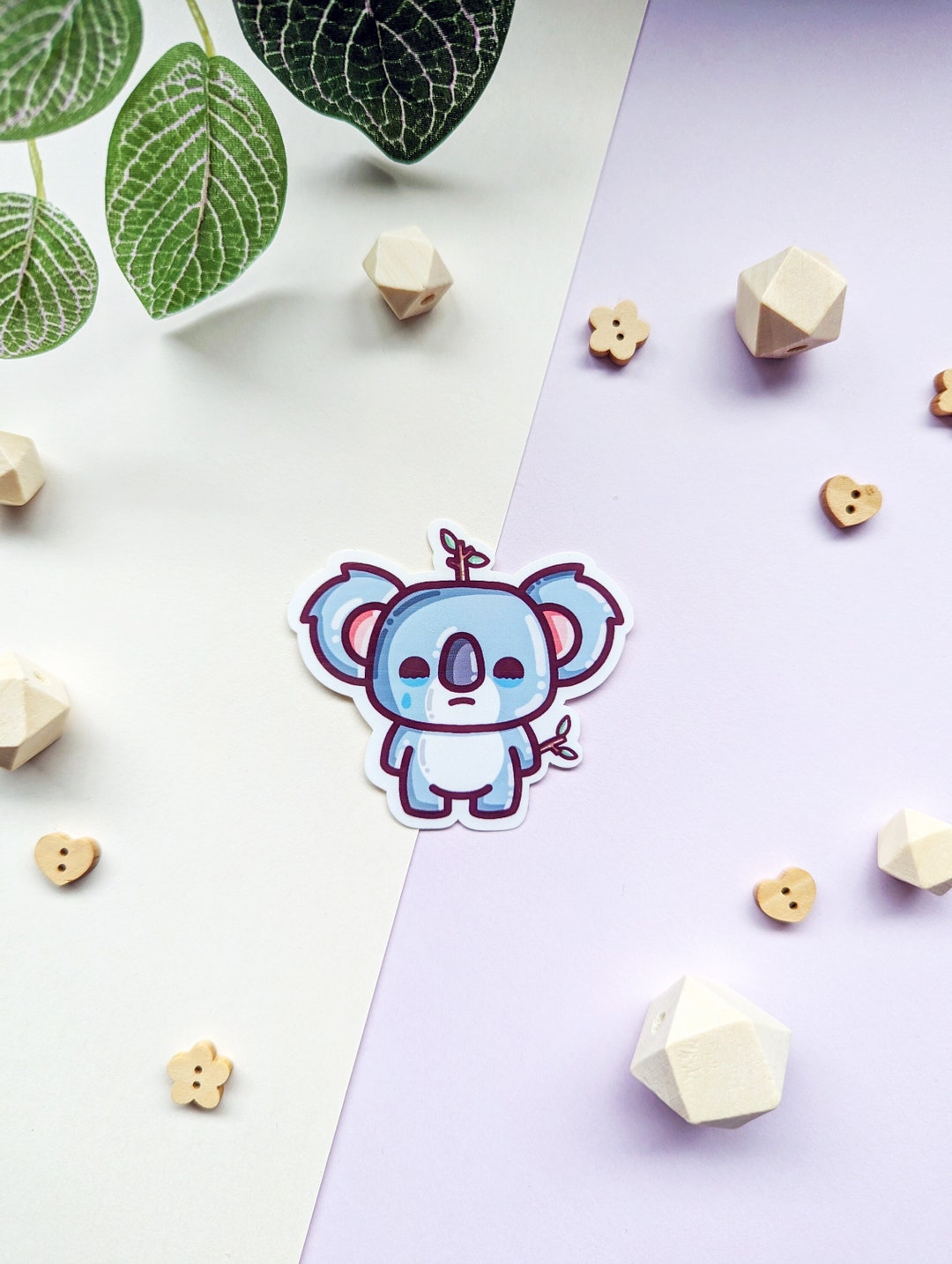 Stages of Grief "sad Koala" Vinyl Sticker | Glossy Premium | Waterproof ...