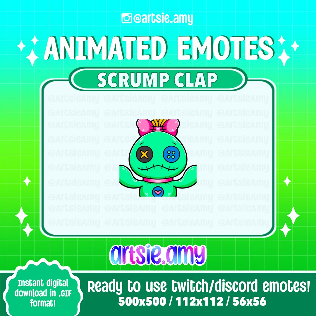 Animated Scrump Clap Emote - Etsy