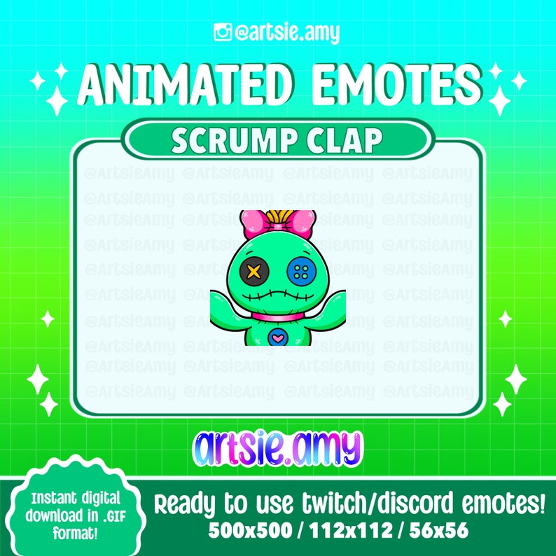 Animated Scrump Clap Emote - Etsy
