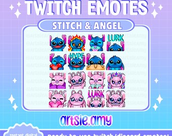 Angel Emote Bundle Lilo and Stitch - Etsy