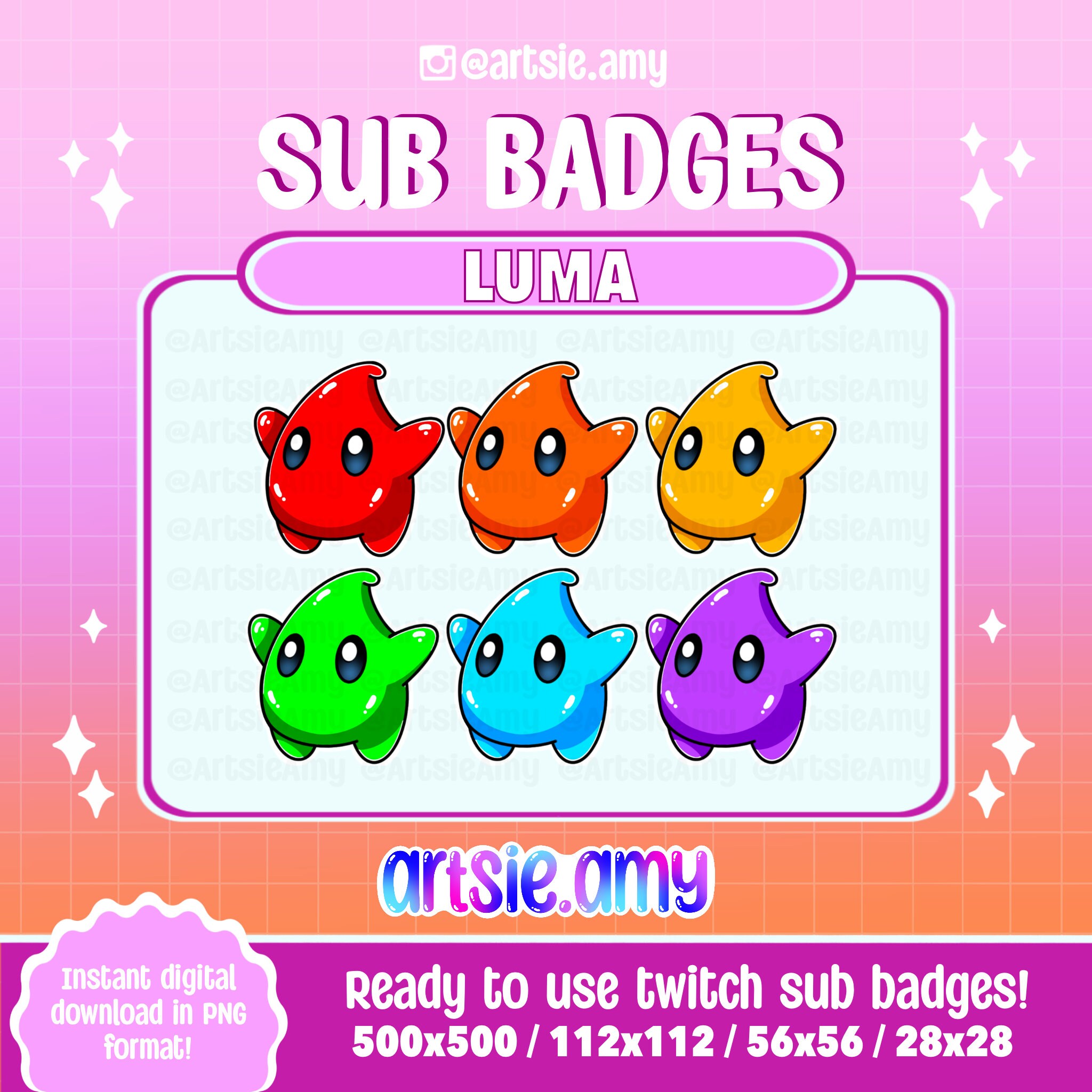 Luma Sub Badges - Etsy