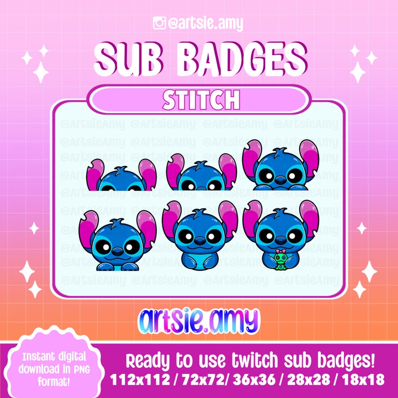 Stitch Sub Badges - Etsy
