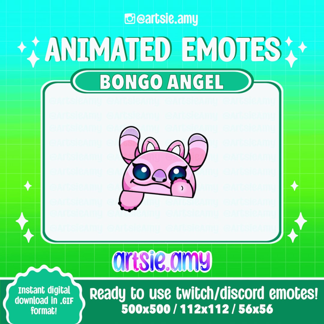 Animated Angel Bongo Emote - Etsy