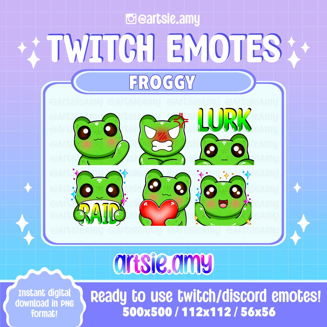 Froggy Emotes - Etsy