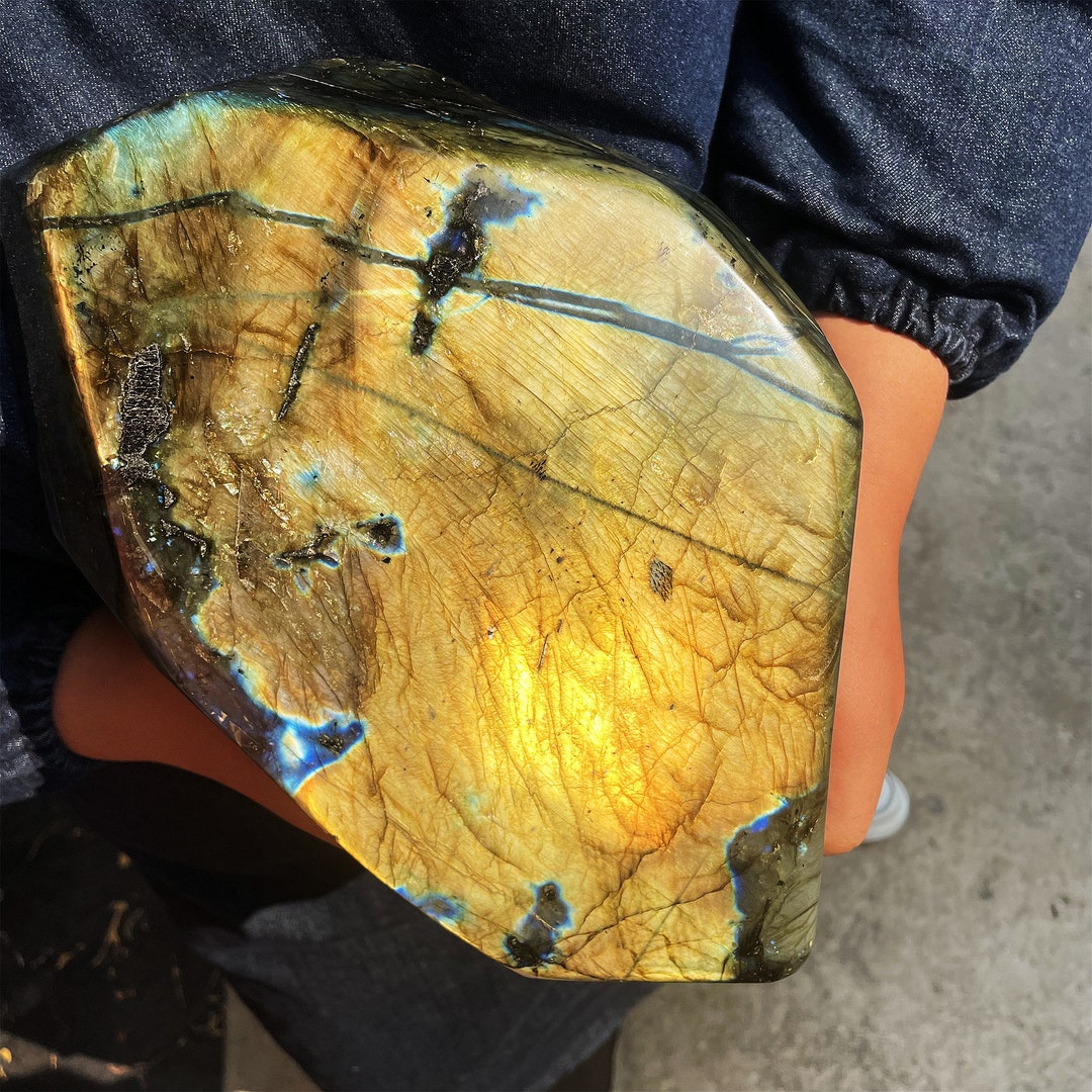 15.53lblabradorite Quartz Crystal Spectrolite Mineral Reiki - Etsy