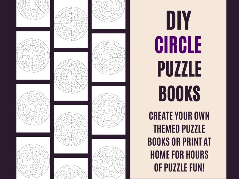 PLR 200 Circle Mazes, Printable Mazes, Circle Mazes for Kids, Puzzle ...