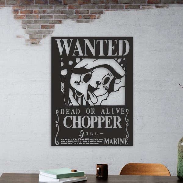 One Piece Wanted Poster Chopper - Etsy