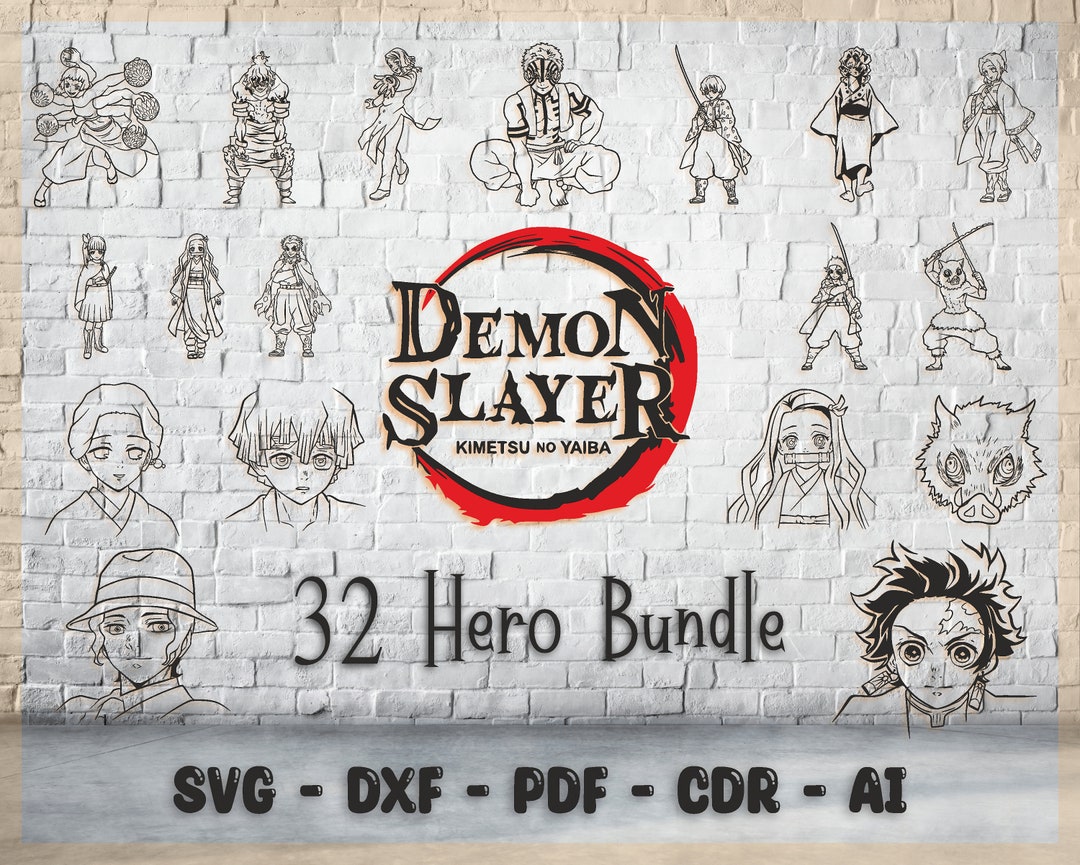 Demon Slayer Big Bundle Tanjiro Kamado Nezuko Muzan - Etsy