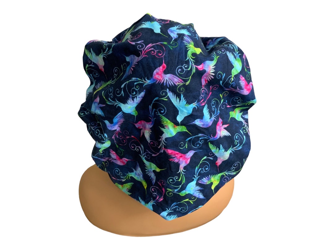 Colorful Hummingbirds, Bouffant, Scrub, Surgical, Bonnet or Hair ...