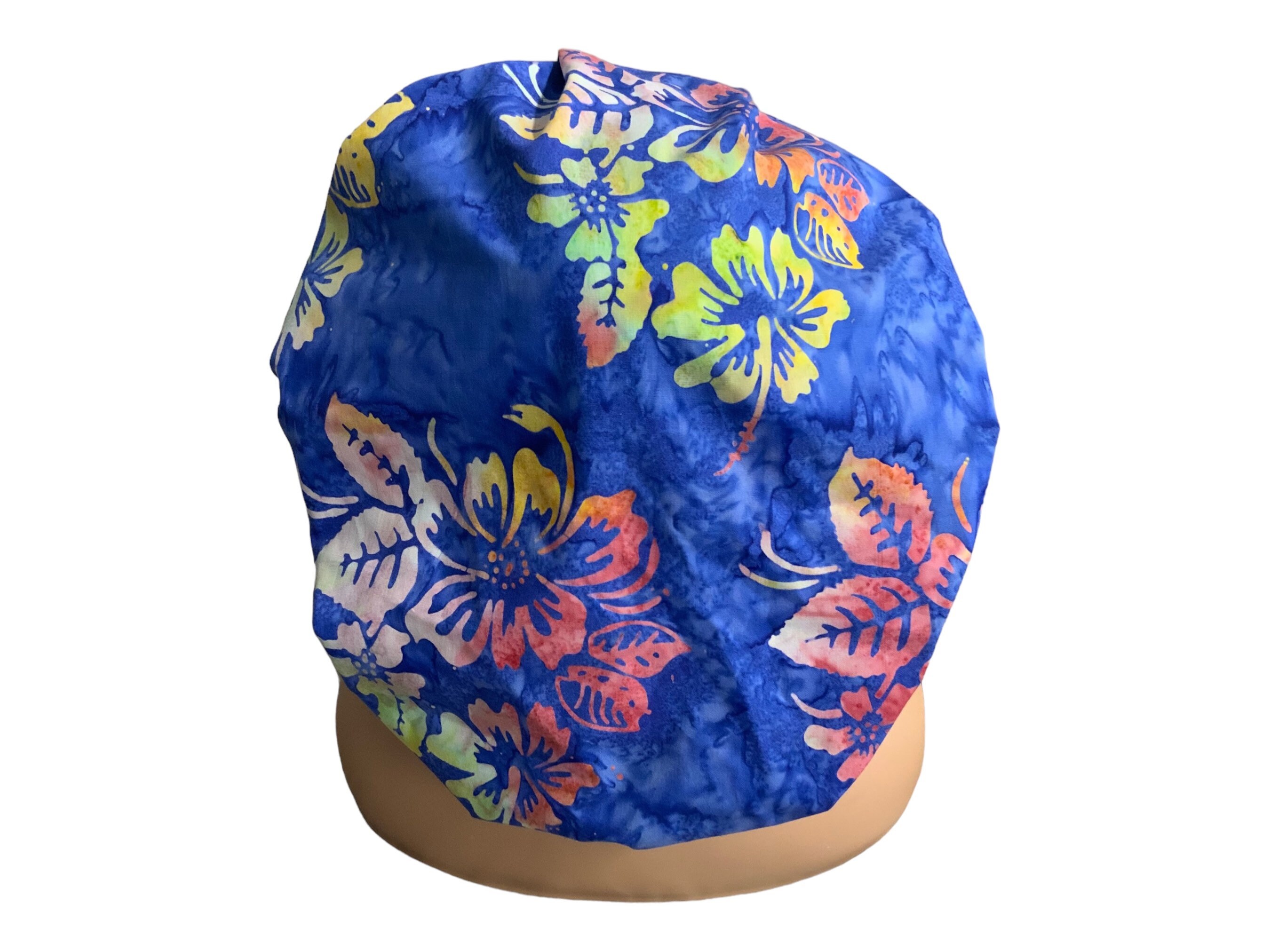 Batik, Hibiscus Flowers, Bouffant, Scrub, Surgical, Bonnet or Hair ...