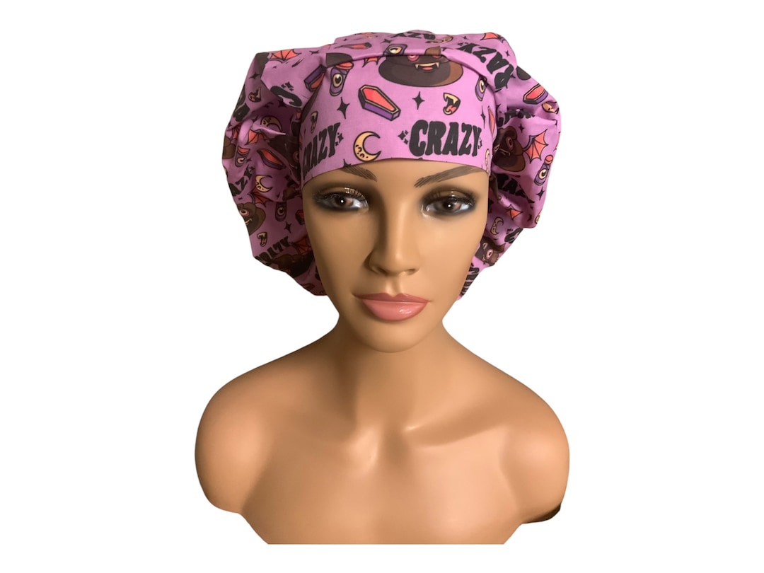 Bat Poop Crazy, Bouffant, European, Scrub, Surgical, Bonnet or Hair ...