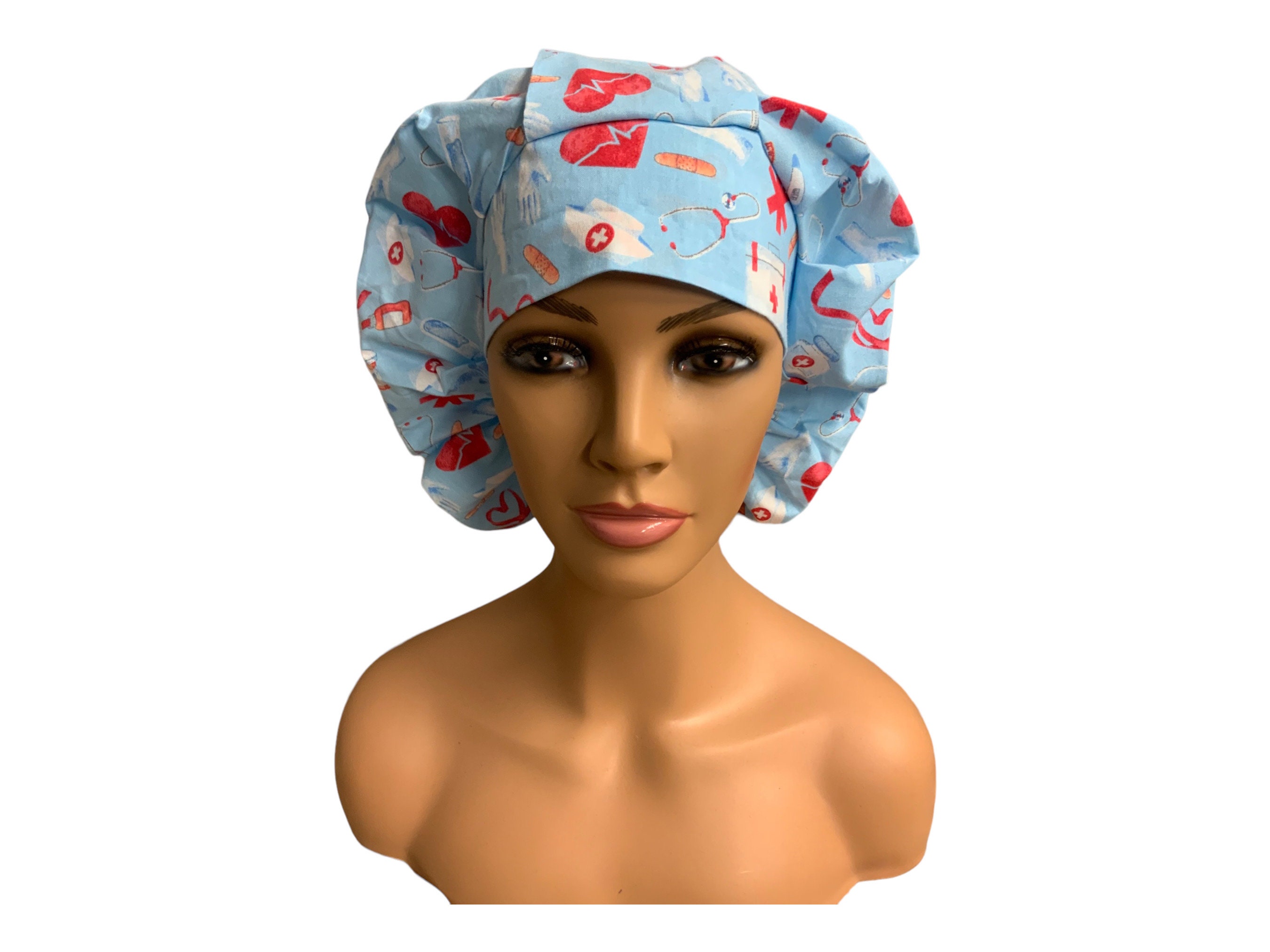 Medical Bouffant Scrub Surgical Bonnet or Hair Covering - Etsy