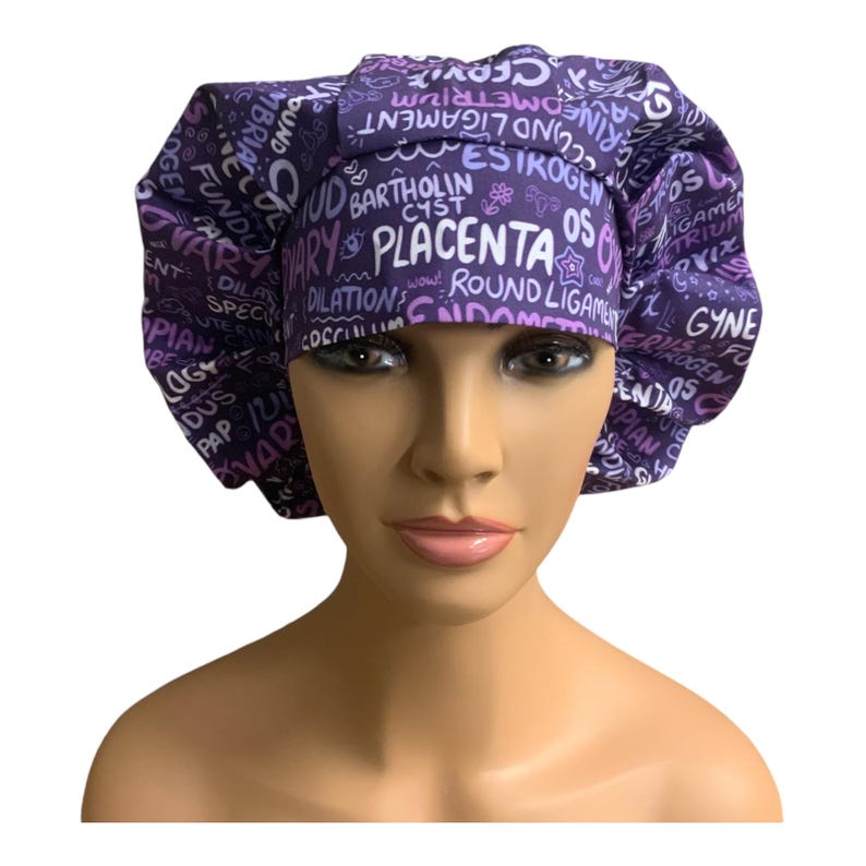 OB GYN, Labor, Mullti Prints, Bouffant, Scrub, Surgical, Bonnet or Hair ...
