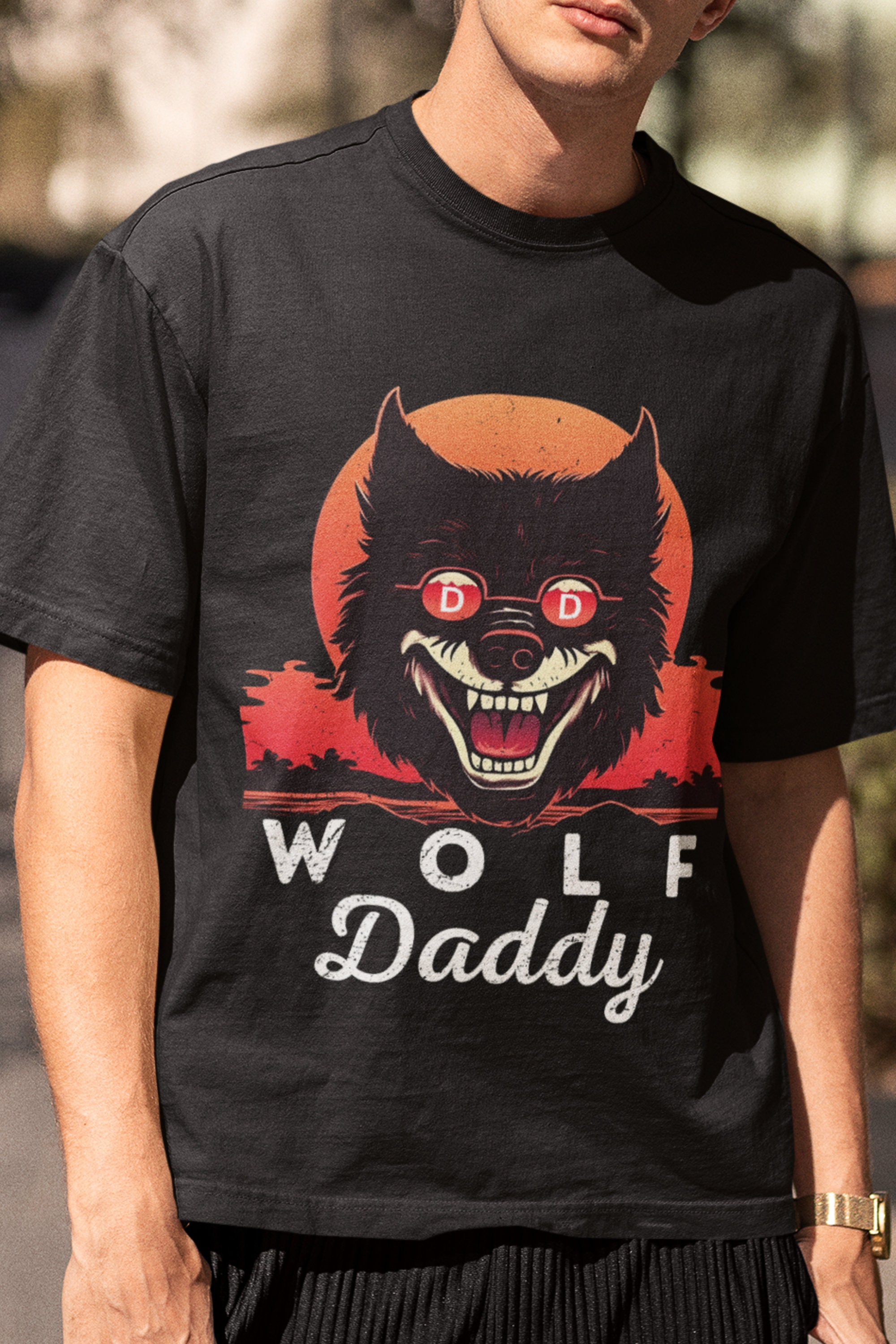Wolf Dad Shirt for Fathers Day Gift From Son to Dad From Daughter to ...