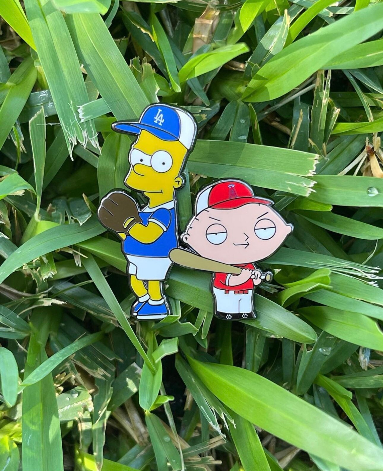 Dodger Bart Vs Angels Stewie Pin - Etsy