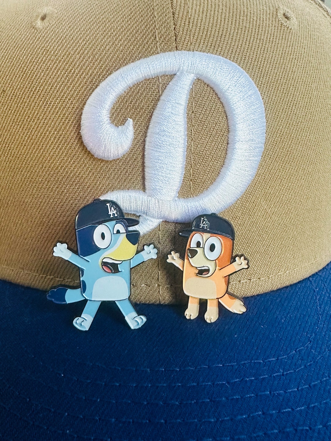 Dodger Bluey & Bingo Pin - Etsy