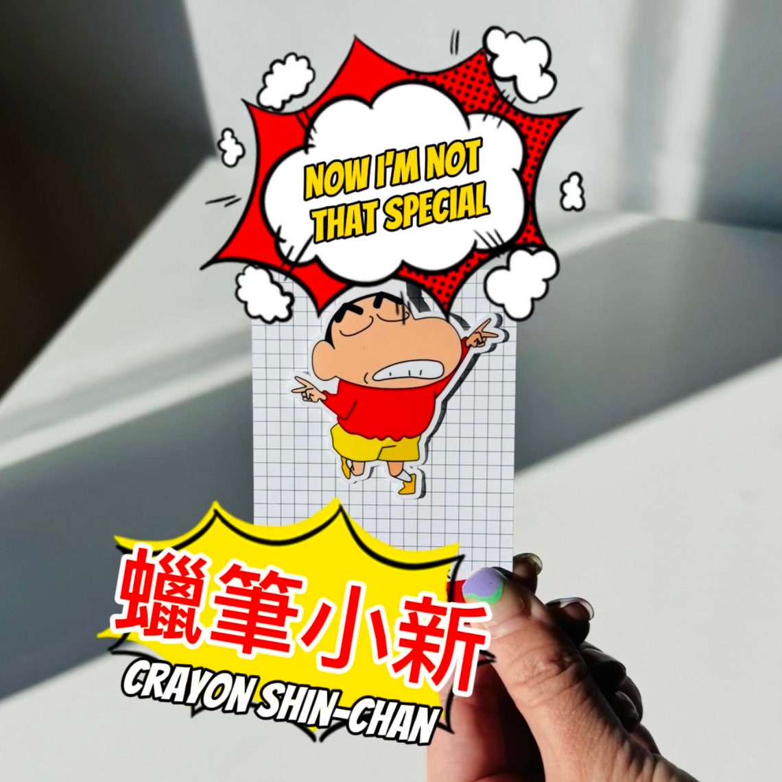 Crayon Shin-chan Bookmark: Magnetic Laminated Anime Page Saver - Etsy