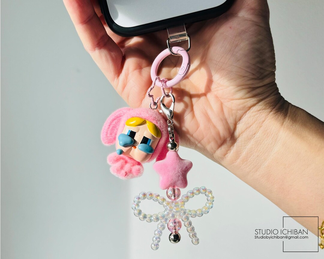 Crybaby Keychain – Fuzzy and Adorable Phone Charm/keychain - Adorable ...