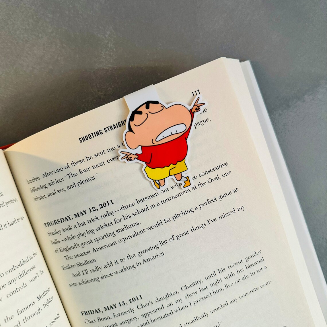Crayon Shin-chan Bookmark: Magnetic Laminated Anime Page Saver - Etsy