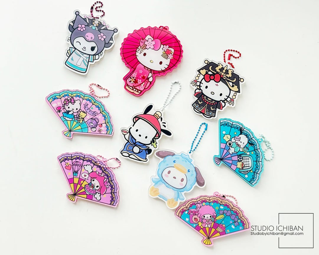 Shaker Keychain -sanrio Friends | Cute Keychain | Anime Keychain | Hk ...