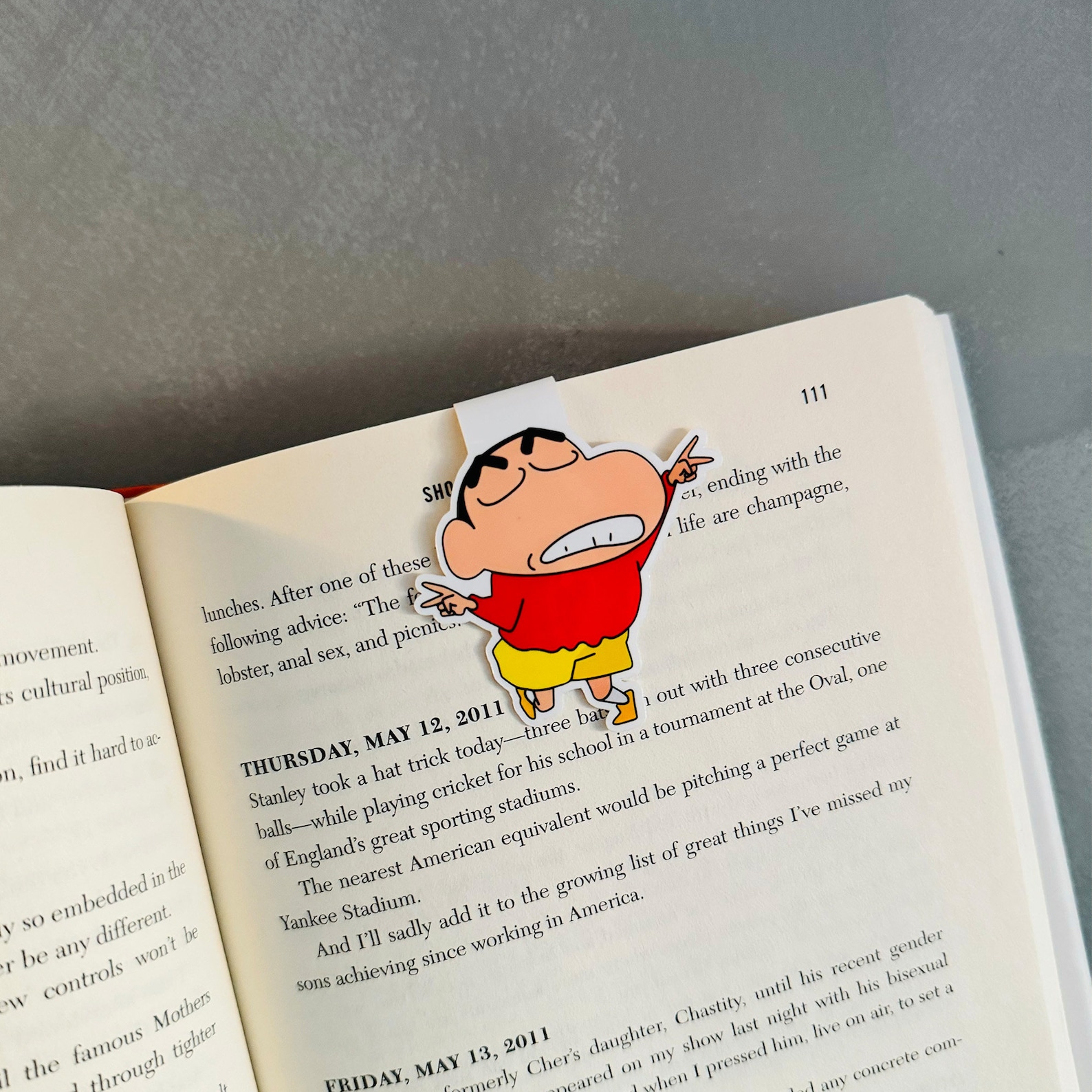 Crayon Shin-chan Bookmark: Magnetic Laminated Anime Page Saver - Etsy