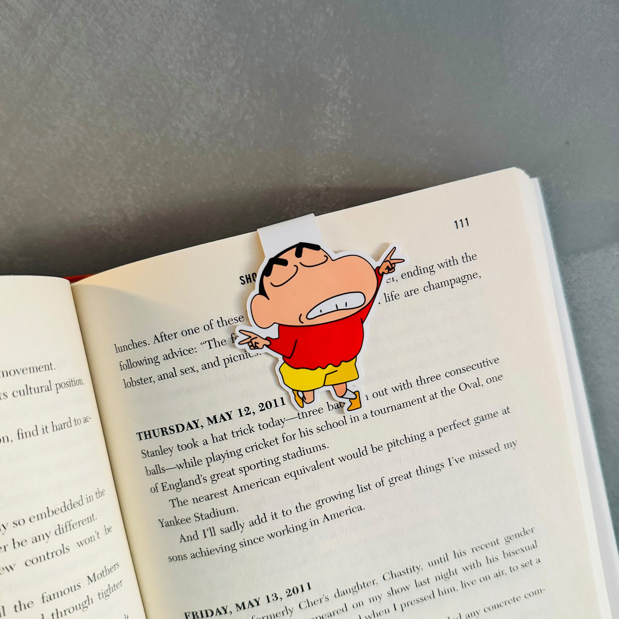 Quirky Crayon Shin-chan Bookmark A Nostalgic Delight Cute - Etsy