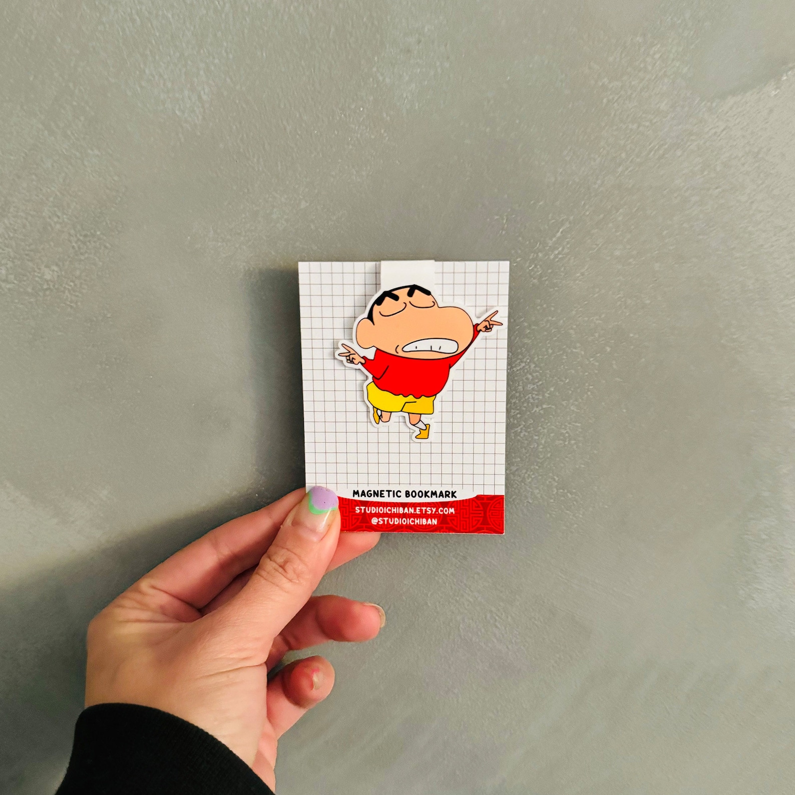 Crayon Shin-chan Bookmark: Magnetic Laminated Anime Page Saver - Etsy