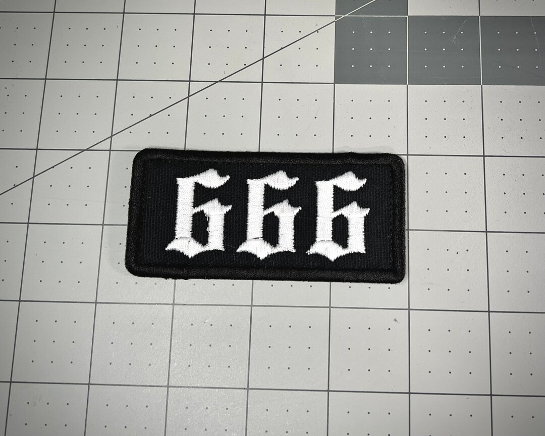666 / 999 Religion Biker Patch / Iron on Patch/ Sew on Patch / Black ...
