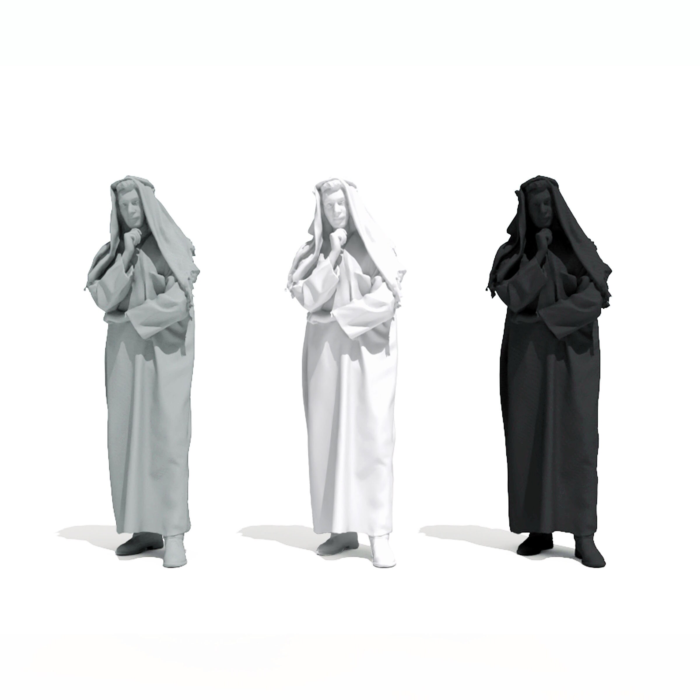 Miniature Man Figure in Traditional Arab Garment, Railway Model ...