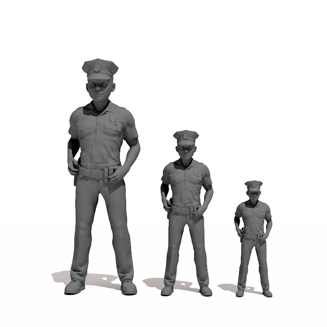 Miniature Law Enforcement Officer, Police Officer Figurine, Railway ...