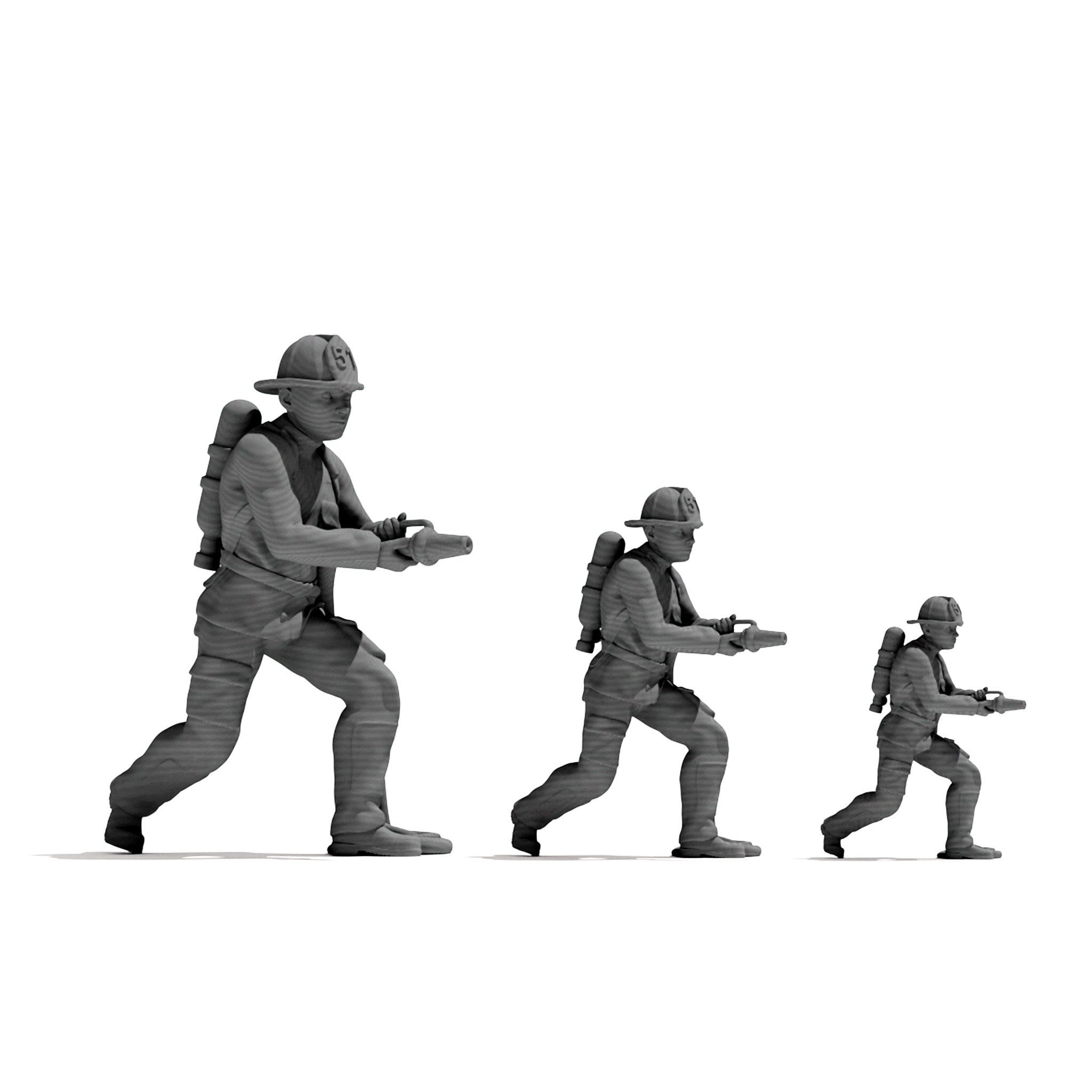 Firefighter Miniature Model, Architecture Model, Fire Station Model ...