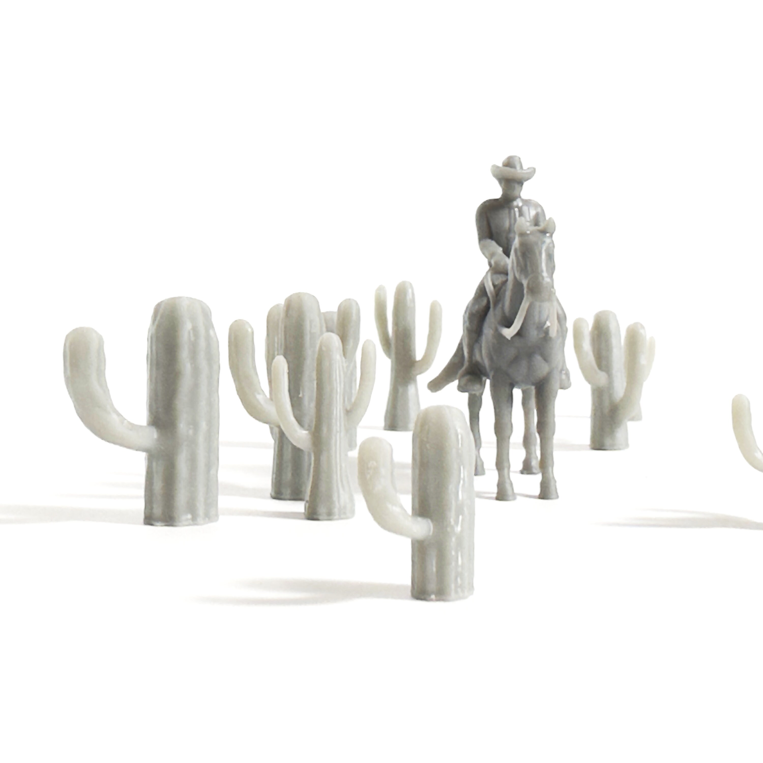 Cactus Model With 2 Branches, Model Houses, Railway Model, Wargame ...