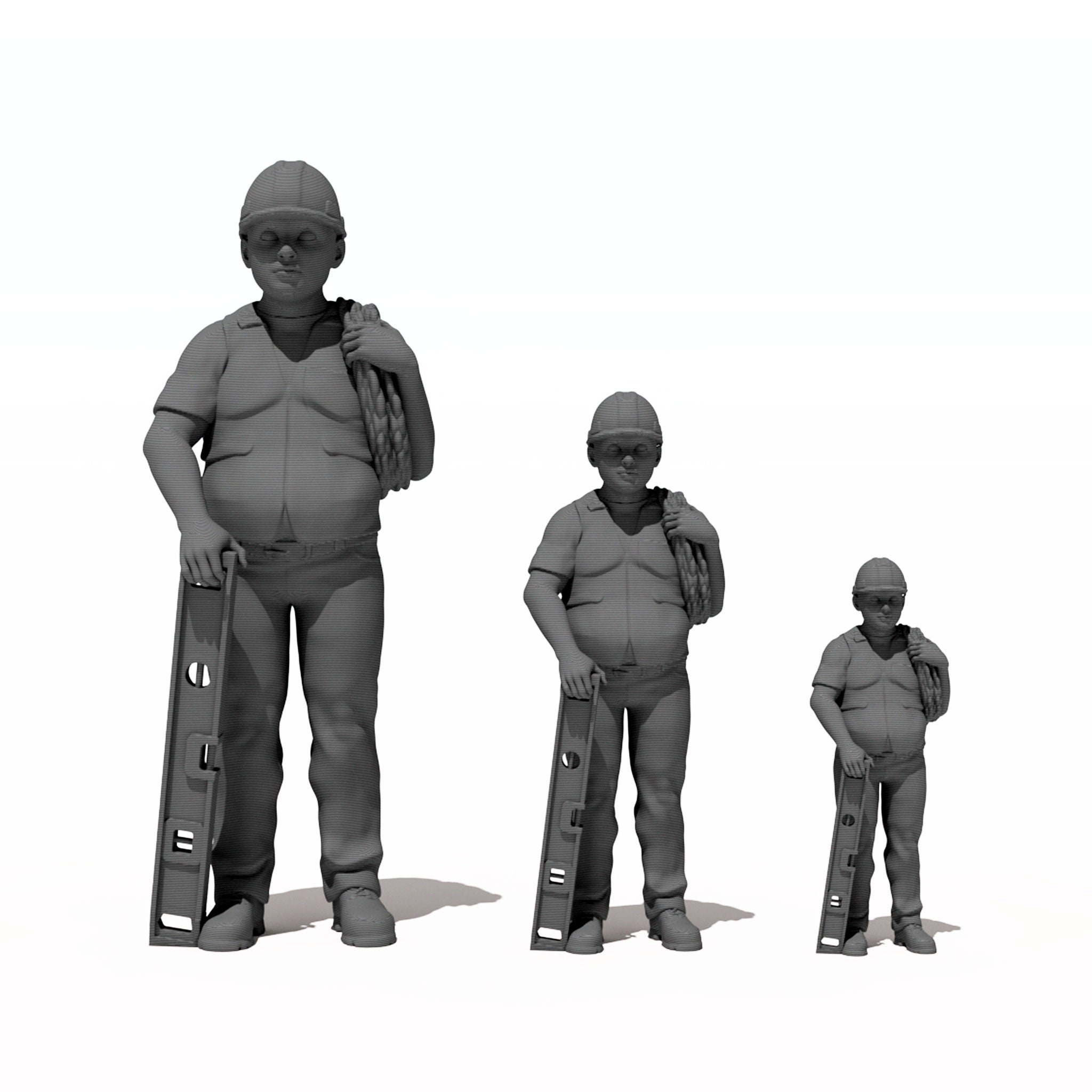 Construction Worker Miniature Model, Architecture Model, House Model ...