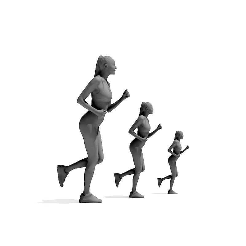 Miniature Running Figure - Etsy