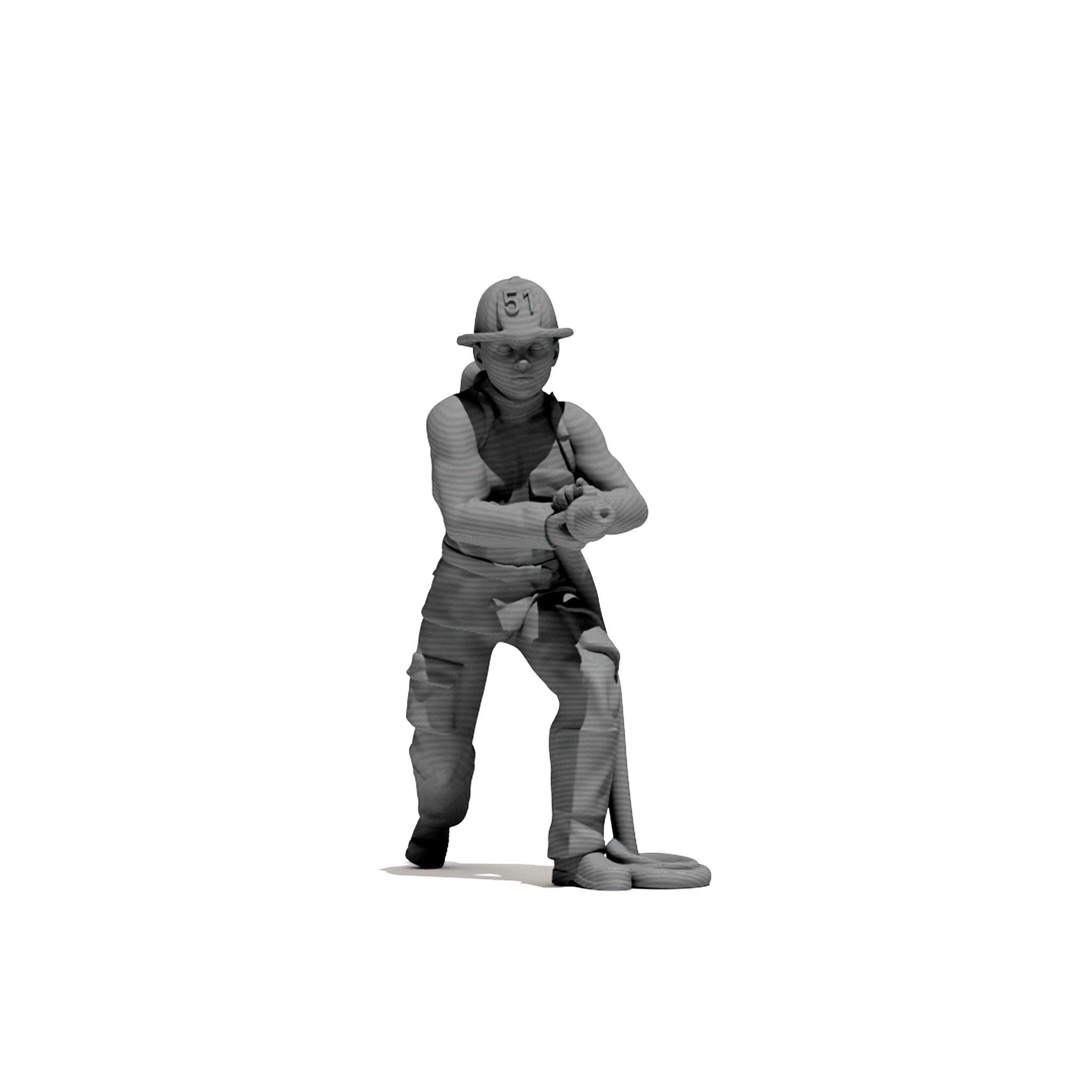 Firefighter Miniature Model, Architecture Model, Fire Station Model ...