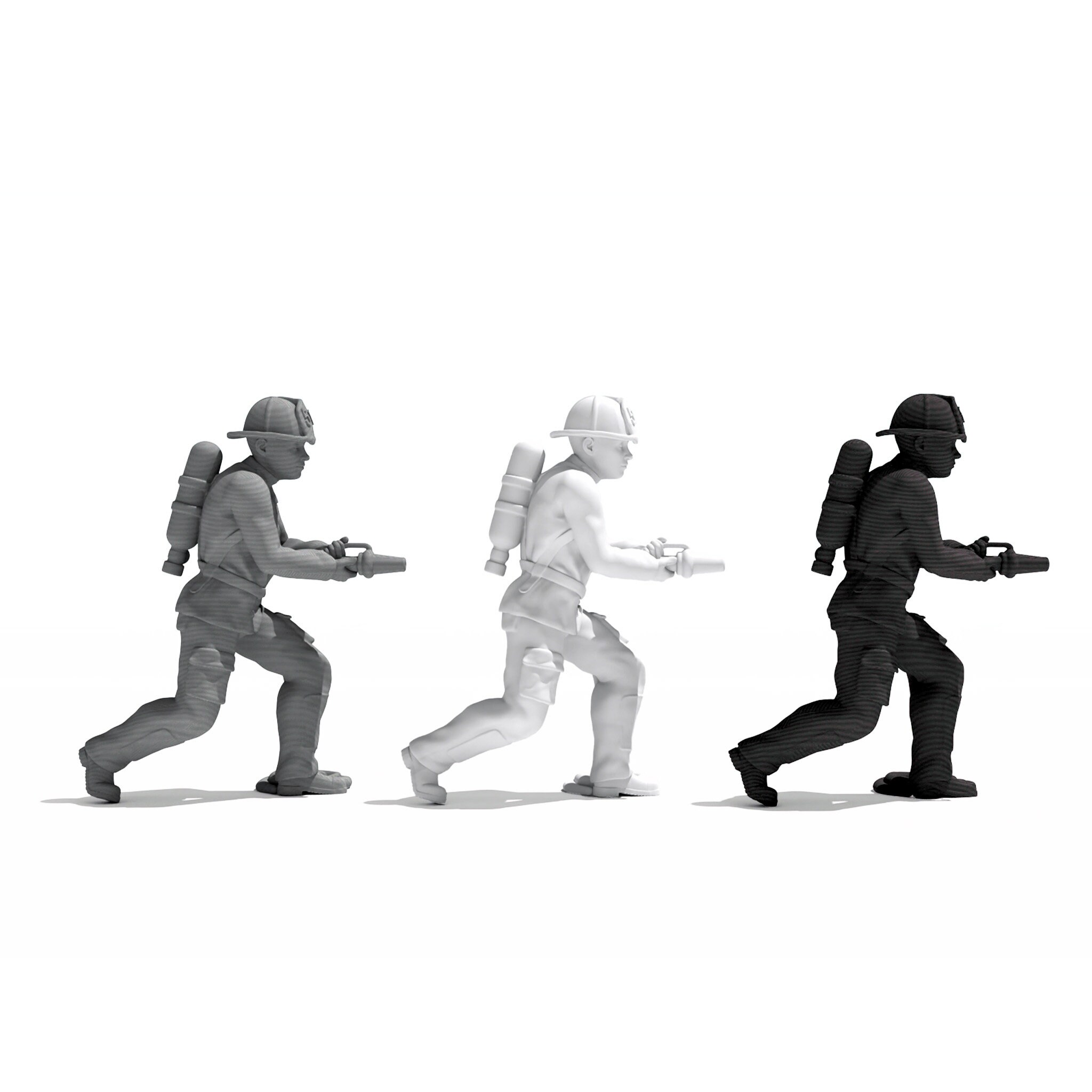 Firefighter Miniature Model, Architecture Model, Fire Station Model ...