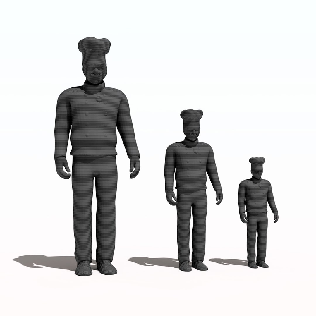 Chef Miniature Model, Architecture Model, Kitchen Miniature, Diorama ...