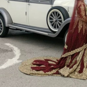 South Asian Bridal Dress; Red Wedding Dress - Etsy