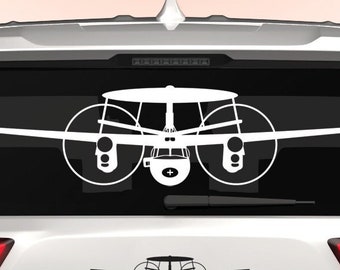 E-2 Hawkeye Decal front E-2C, E-2D, E2, Vinyl Decal Sticker, Hawkeye ...