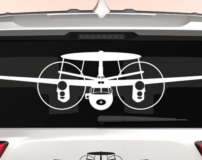 E-2 Hawkeye Decal front E-2C, E-2D, E2, Vinyl Decal Sticker, Hawkeye ...